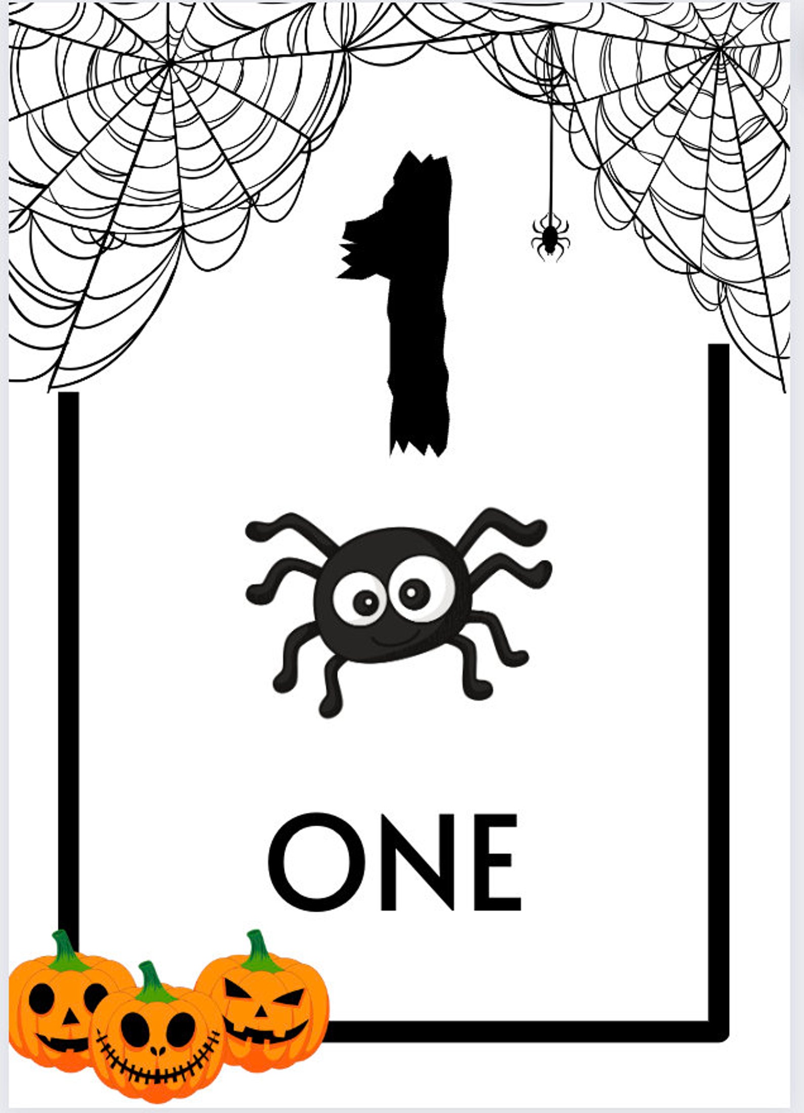 Halloween Number Chart - SPECIAL - Etsy
