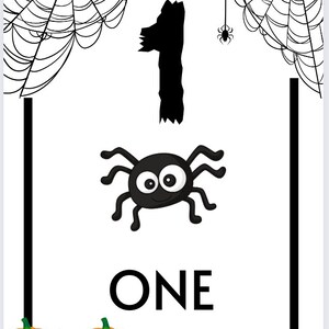 Halloween Number Chart - SPECIAL - Etsy