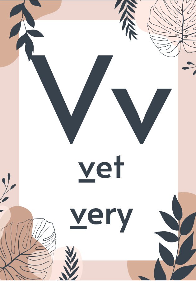 Alphabet Chart Boho preschool/reception/foundation - Etsy