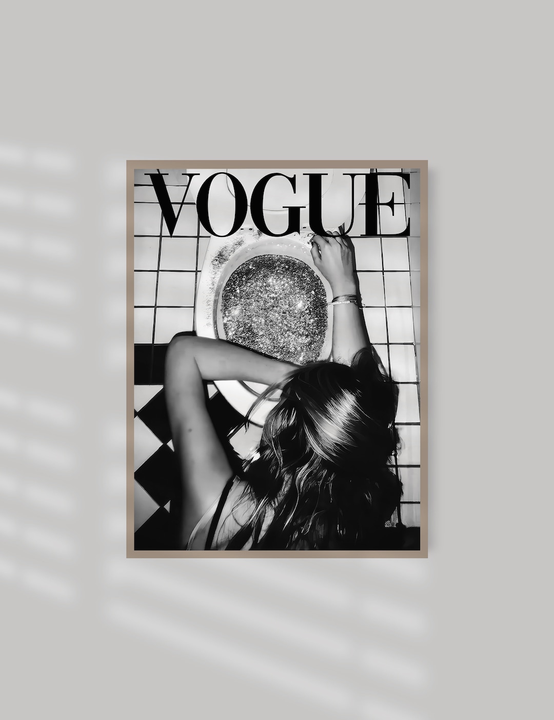 Trendy Vogue Poster-vintage Black and White Vogue Print-vogue - Etsy