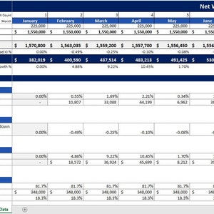 Net Worth Tracker Spreadsheet for Microsoft Excel L Net Worth Dashboard ...