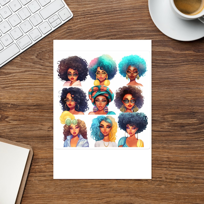 Black Girl Stickers - Etsy