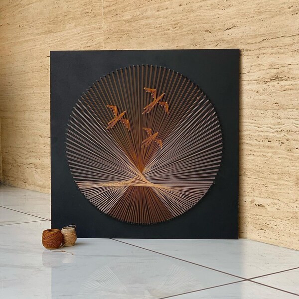 Sunset String Art - Etsy