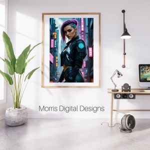 Women of Cyberpunk 5 | Downloadable JPEG Wall Art Print - Etsy