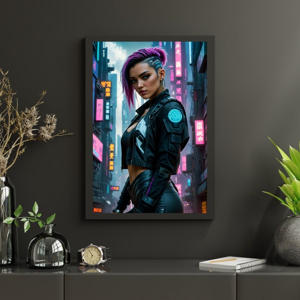 Cyberpunk Wall Art - Etsy