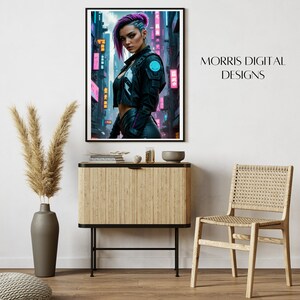 Women of Cyberpunk 5 | Downloadable JPEG Wall Art Print - Etsy