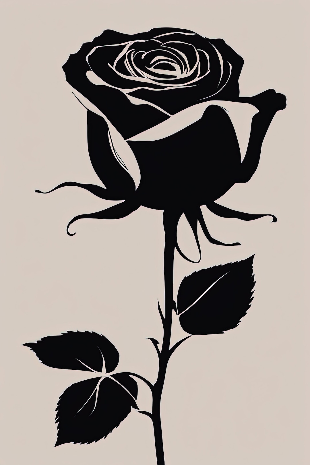 Rose 2 Downloadable JPEG Wall Art Print - Etsy
