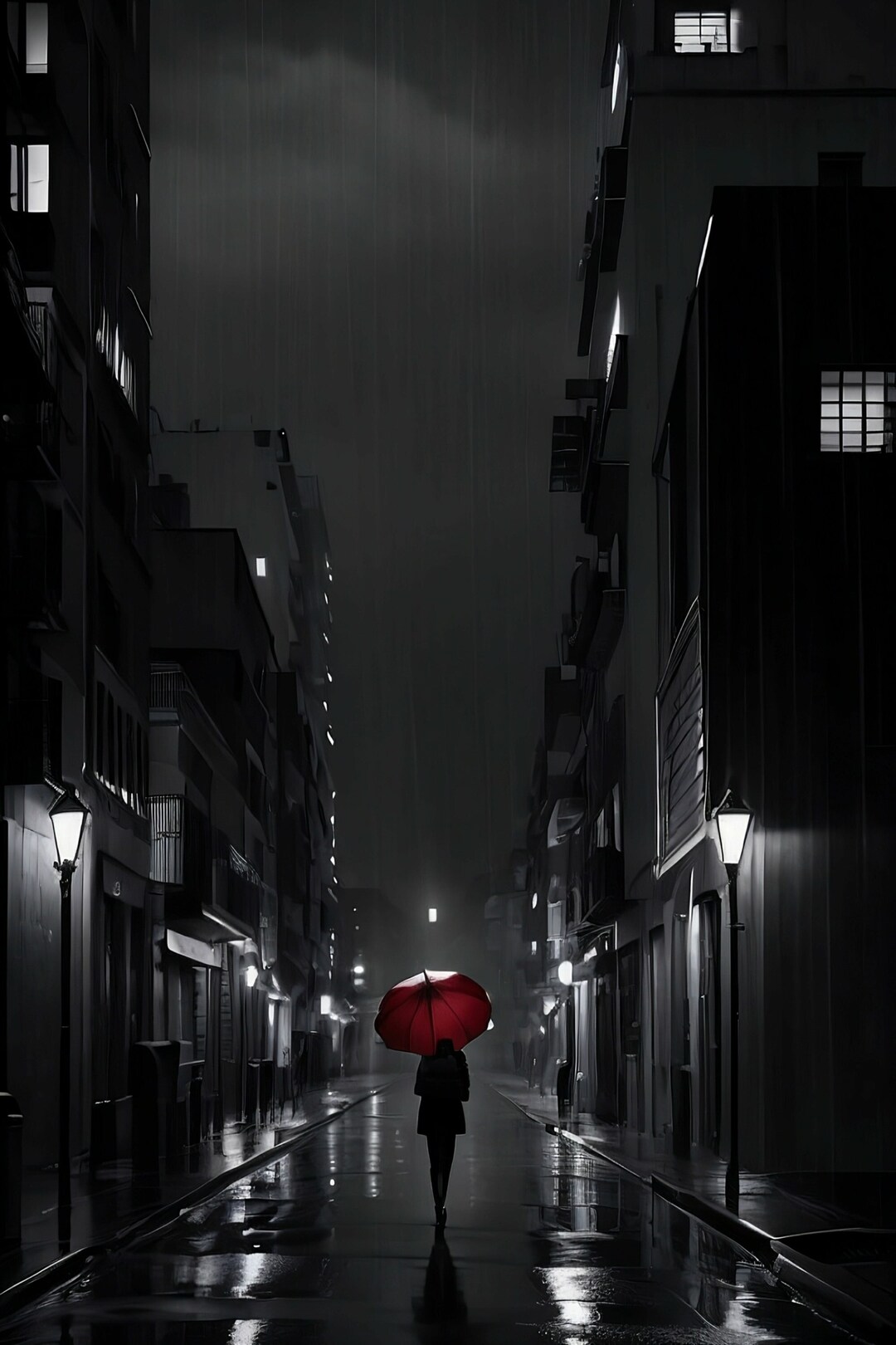 Rainy City 5 | City Wall Art | Downloadable JPEG Wall Art Print - Etsy