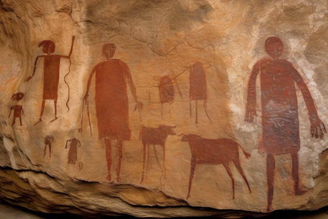 Primitive Cave Art 4 | Downloadable JPEG | Printable Wall Art Decor - Etsy