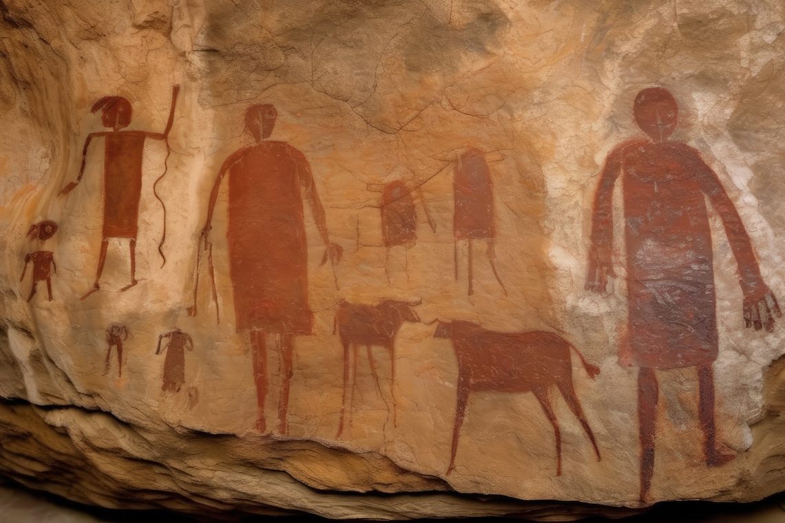 Primitive Cave Art 4 | Downloadable JPEG | Printable Wall Art Decor - Etsy