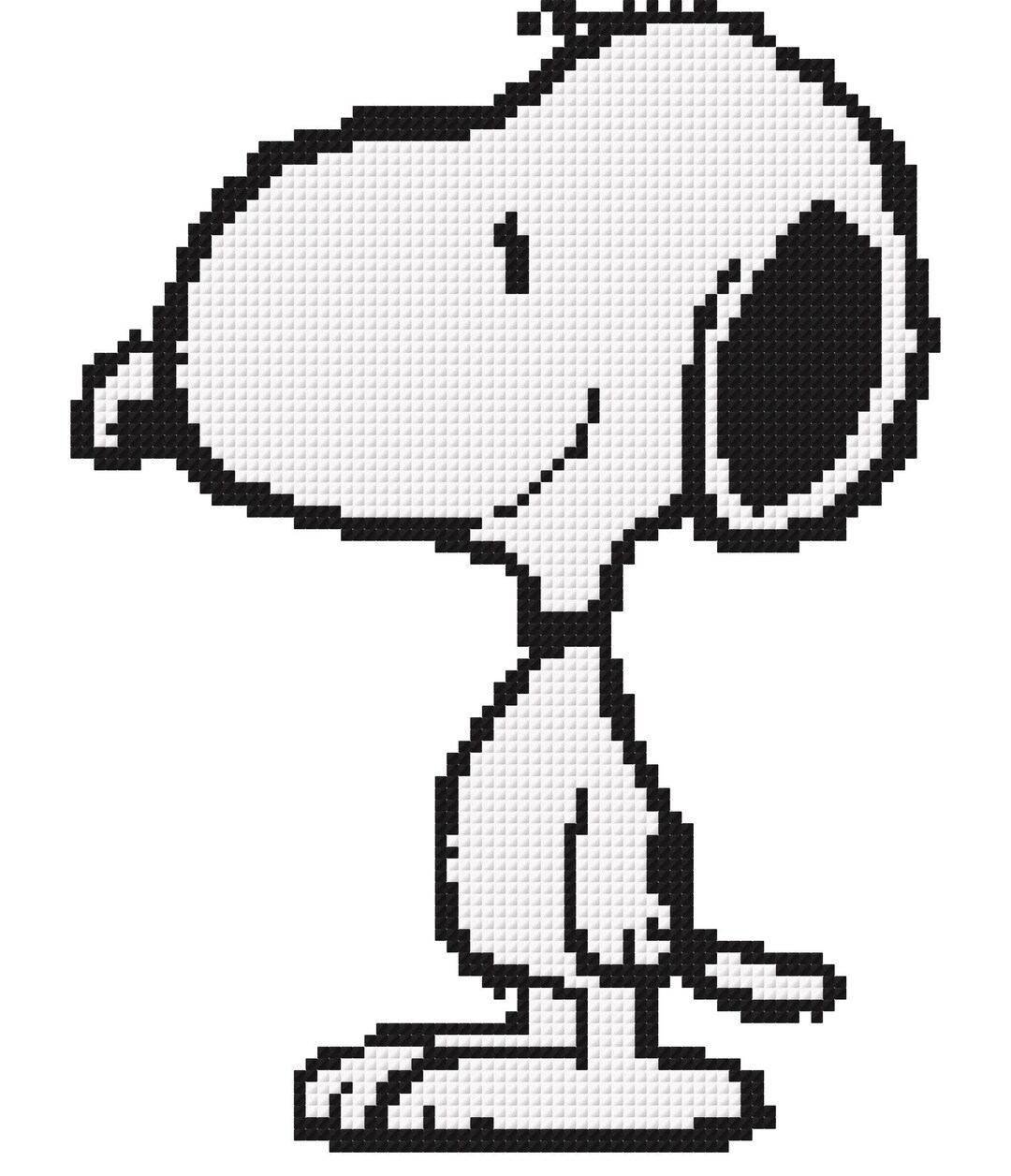 Snoopy Needlepoint Chart 18 Count Digital Download - Etsy