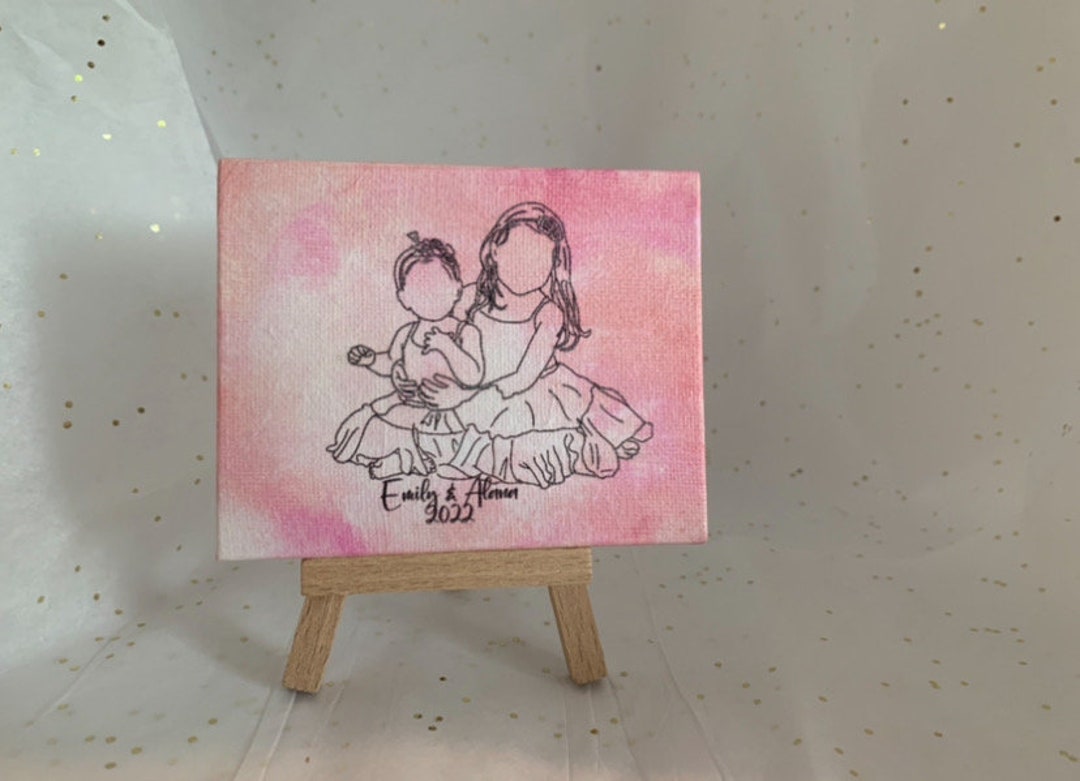 Custom Valentine's Canvas, Custom Line From Photo, Canvas Print, Couple ...