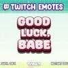 Pink Glossy Bubblegum EMOTES Pastel Pink Streamer Twitch Kick Discord ...
