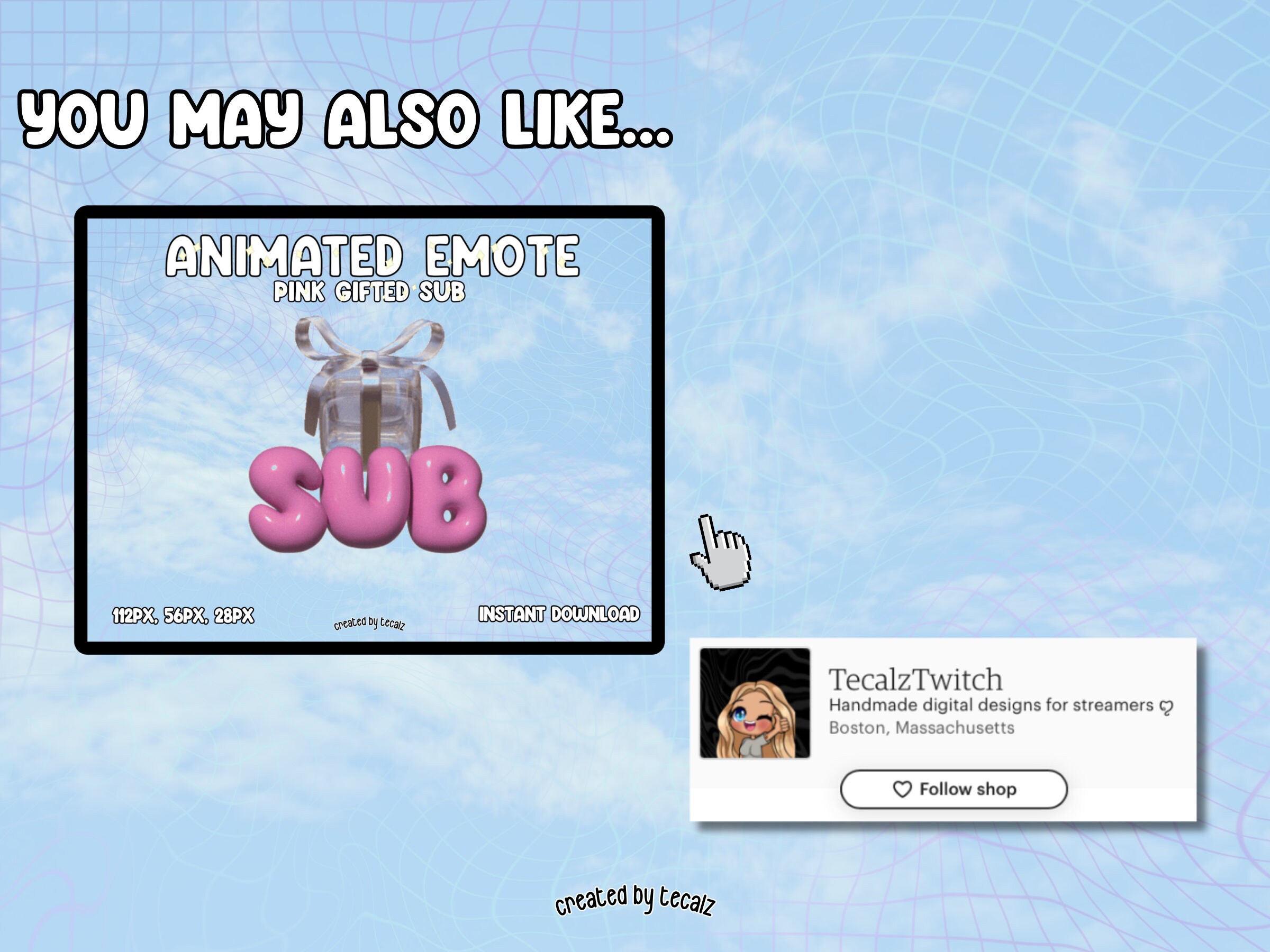ANIMATED EMOTE Gifted Sub Pastels Animated Emotes Twitch - Etsy