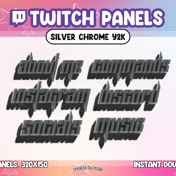 Y2k Twitch Assets - Etsy