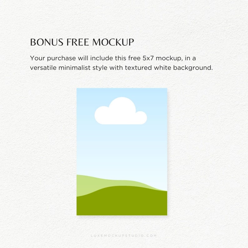 Printable Mockup, Canva Mockup, 7x5 Mockup, Wedding Card Mockup, Recipe ...