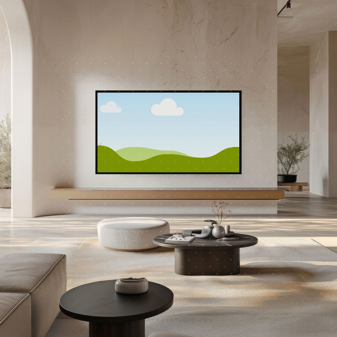 Frame Tv Mockup, Canva Mockup Template, Luxury Interior, Minimalist ...