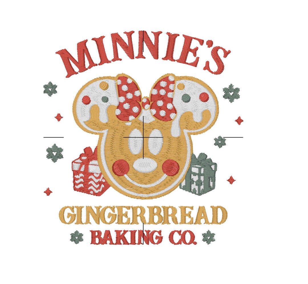 Minnie Gingerbread Instant Download Embroidery File - Etsy
