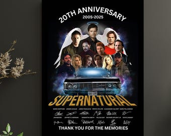 supernatural poster signed
