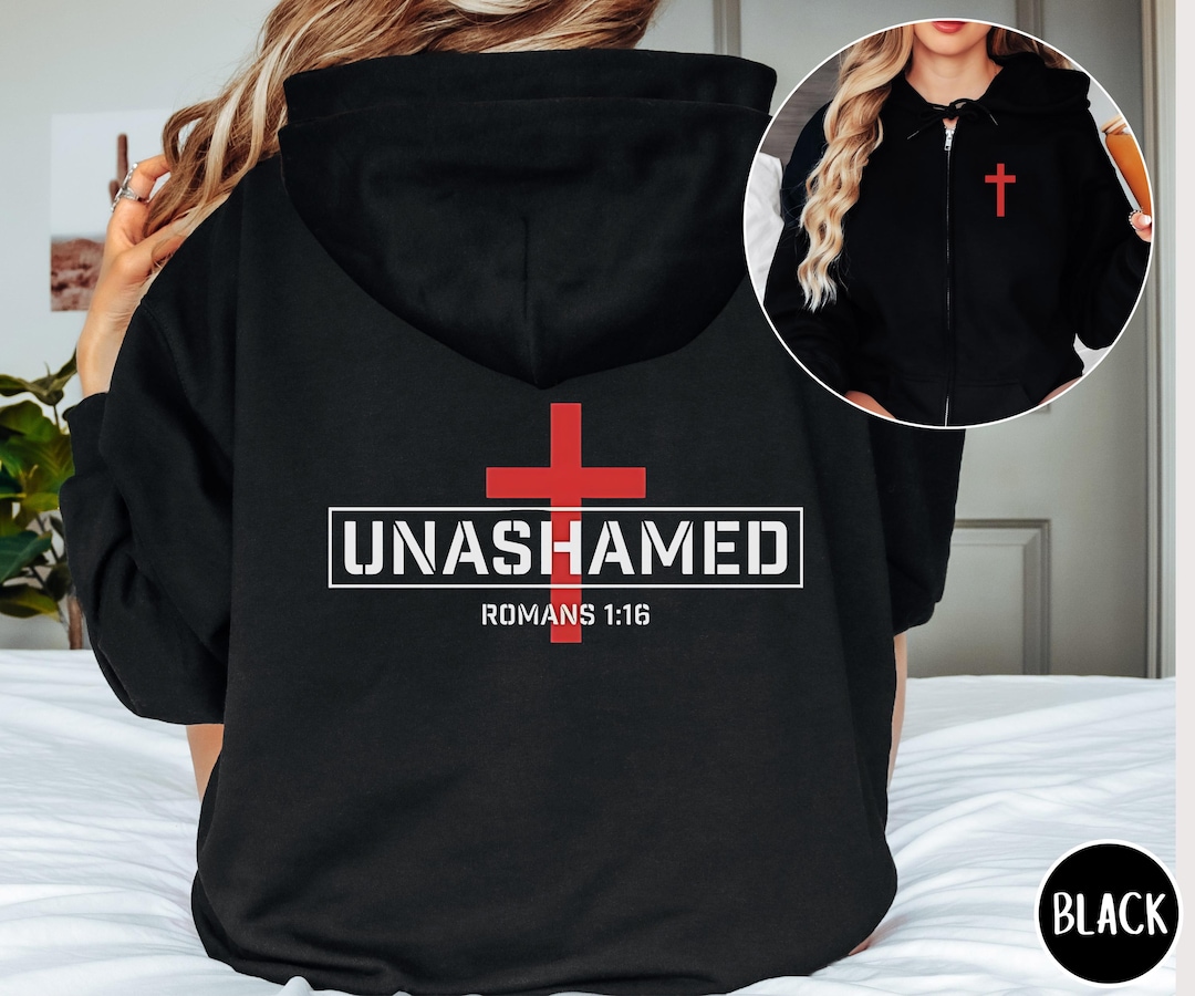 Christian Hoodie Jacket, Jesus Zip up Hoodie, Romans Bible Verse Shirt ...