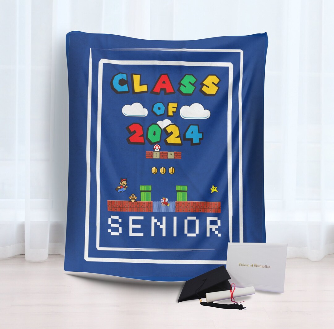Velveteen Plush Retro Personalized Blanket, Graduation Gift for ...