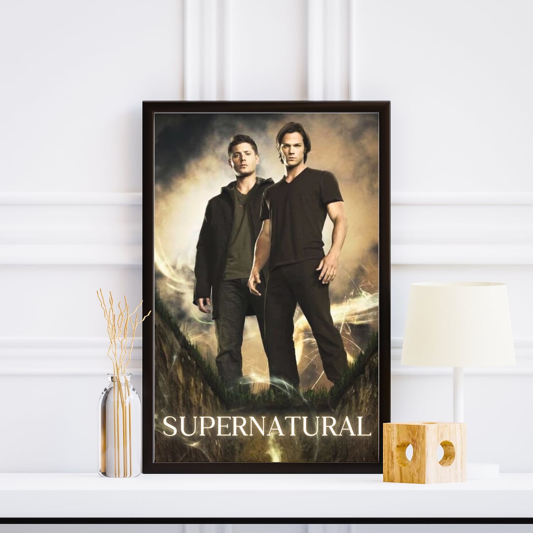 Retro Vintage Supernatural Inspired Sam & Dean Winchester Satin Poster ...