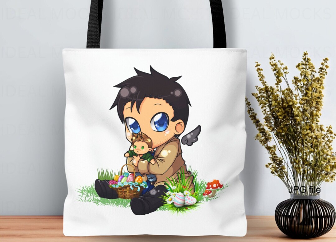 Castiel Supernatural Tote Bag, Dean Winchester Sam Winchester ...