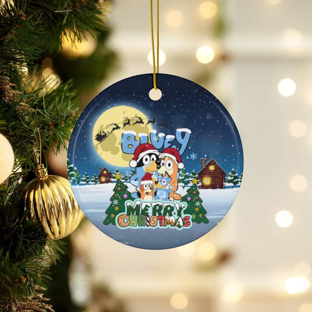Bluey Christmas Ornament 2024, Bluey and Friends Gift, Christmas ...