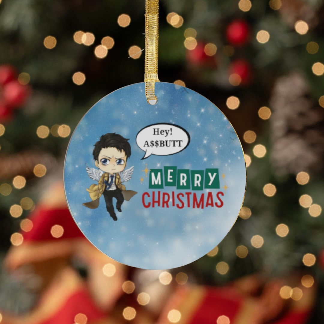 Castiel Supernatural Acrylic Christmas Ornament, Supernatural Merch ...