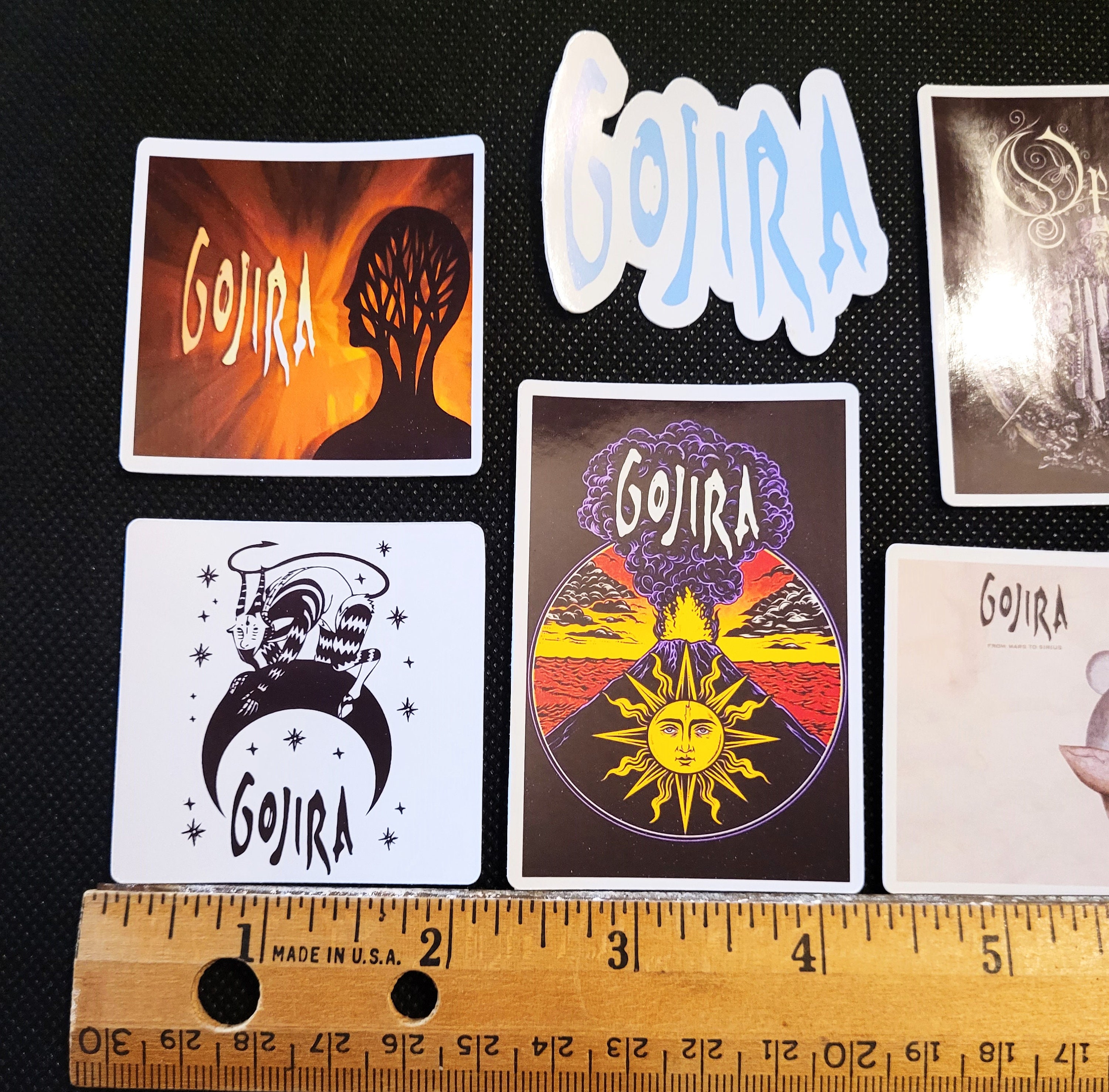 Gojira Stickers Set 9 Stickers, Metal Band Stickers, Alt Music Stickers ...