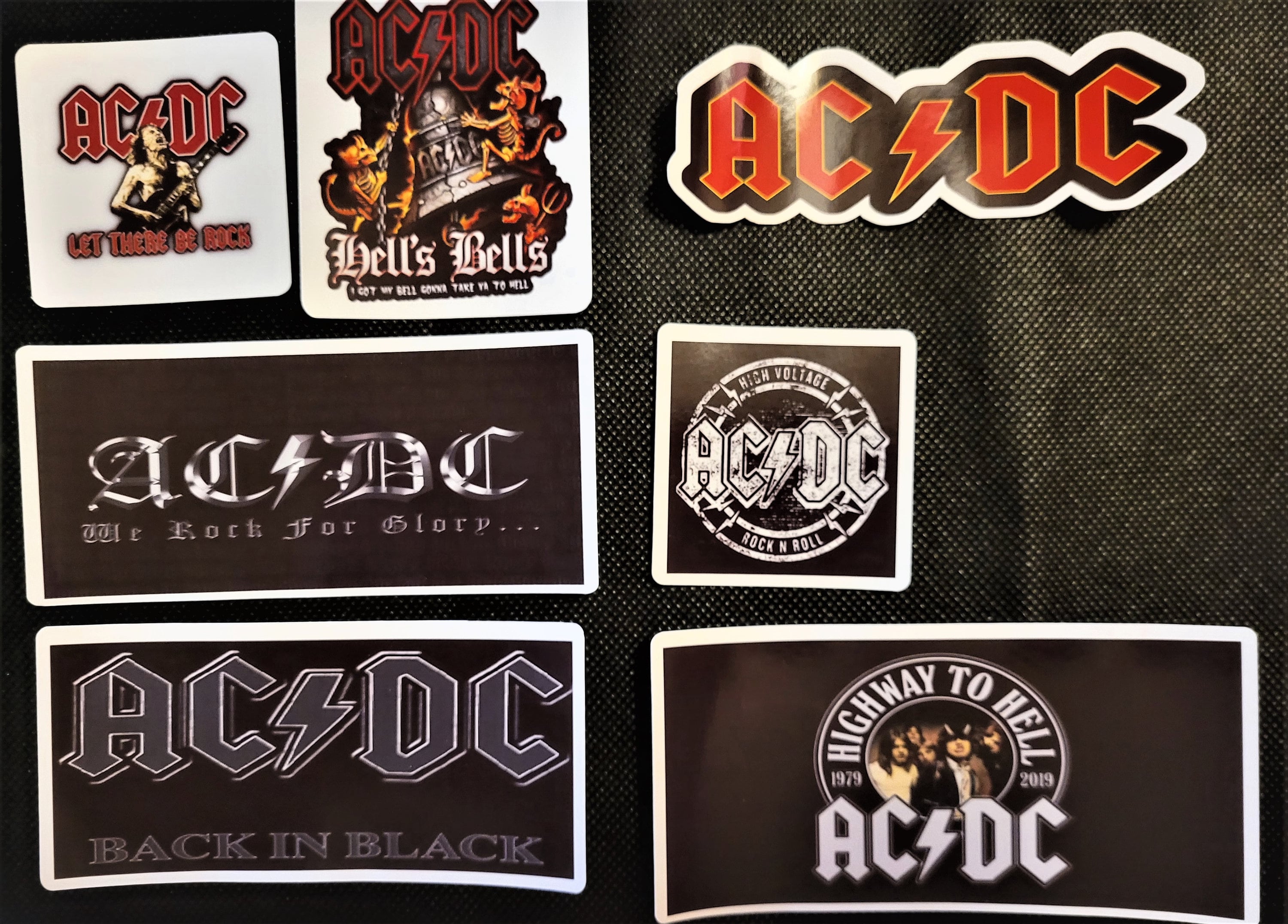 AC/DC Stickers Set 7 Stickers Hell's Bells - Etsy