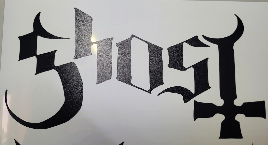 Ghost Vinyl Decal for Car, Laptop, Mirror- Available in White or Black ...