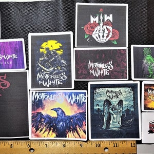 Motionless in White Stickers Set - 13 Stickers, Band Stickers, Metal ...