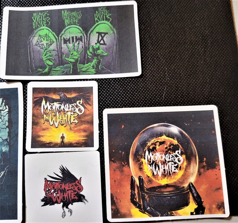 Motionless in White Stickers Set 13 Stickers Band Stickers - Etsy
