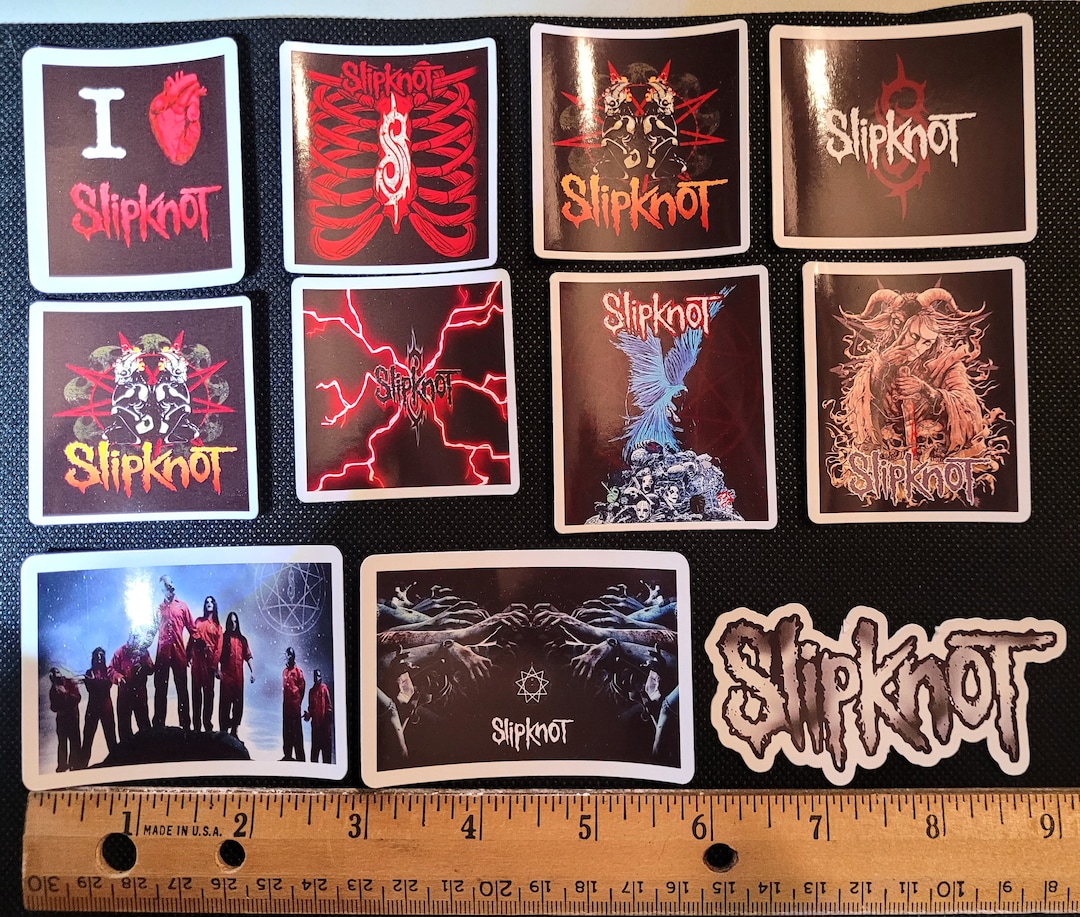 Slipknot Stickers Set - 11 Stickers, Metal Band Stickers, Alt Music ...