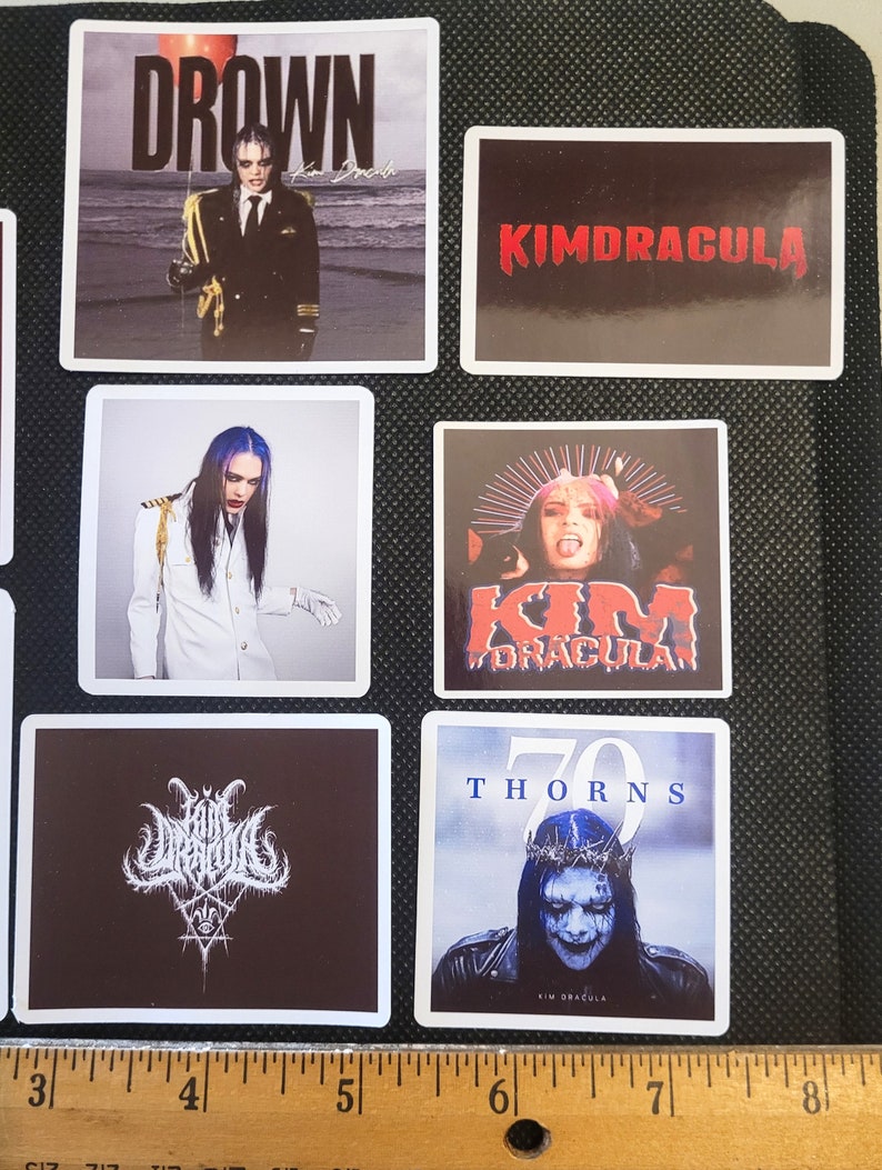 Kim Dracula Stickers Set 8 Stickers, Make Me Famous Stickers, Drown ...