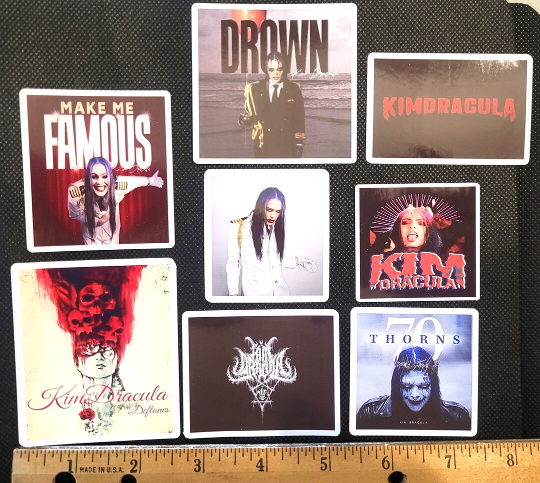 Kim Dracula Stickers Set - 8 Stickers, Make Me Famous Stickers, Drown ...