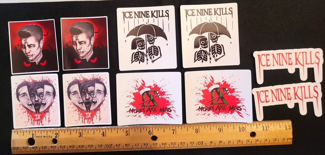 Ice Nine Kills Stickers Set - 10 Stickers, Spencer Charnas Stickers ...