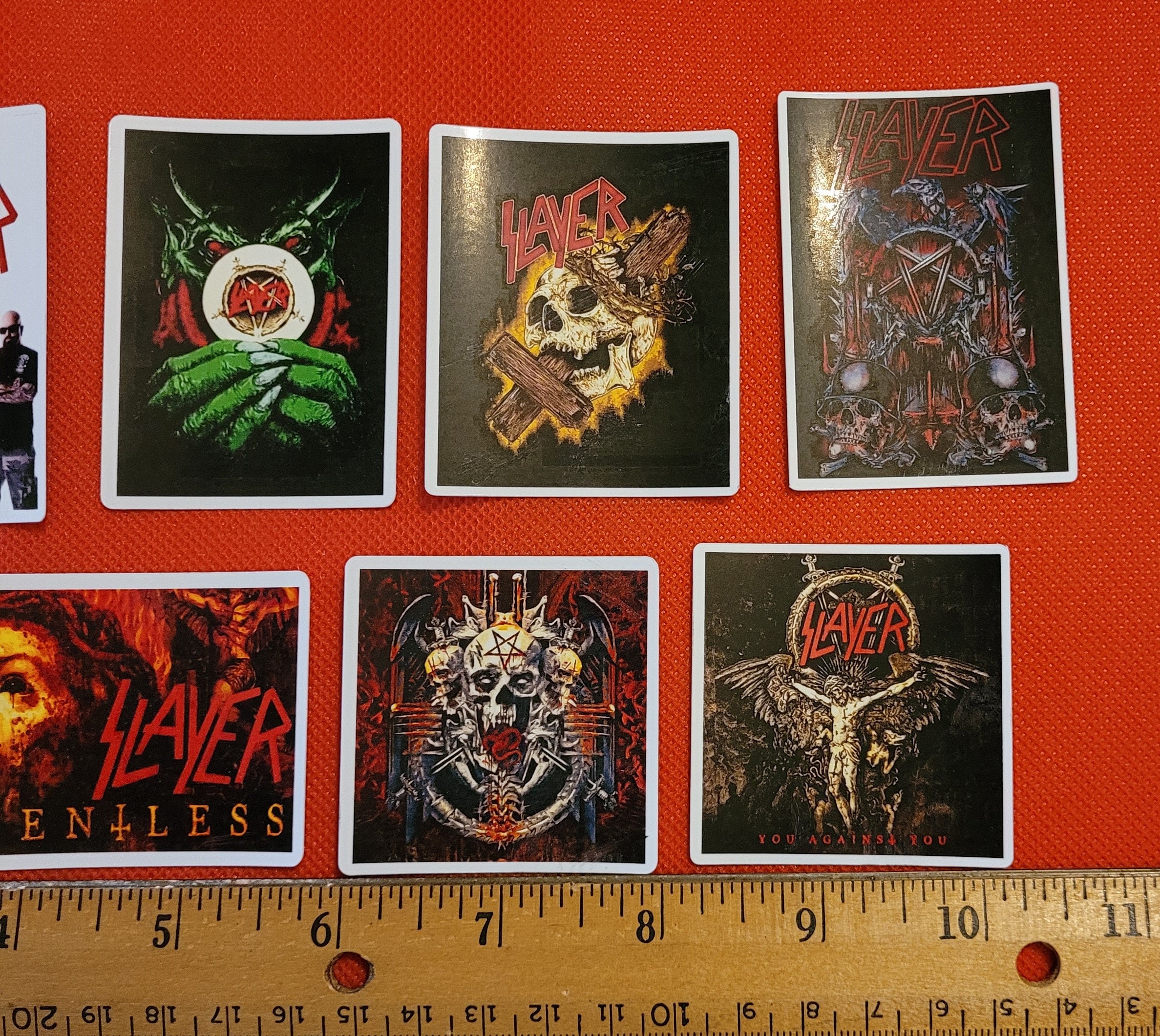 Slayer Stickers Set 9 Stickers Metal Band Stickers Alt - Etsy