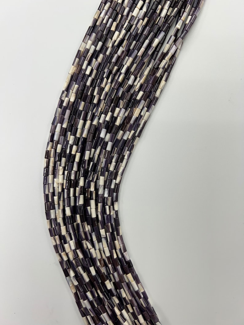 Wampum Shell Tube Bead 16inch - Etsy