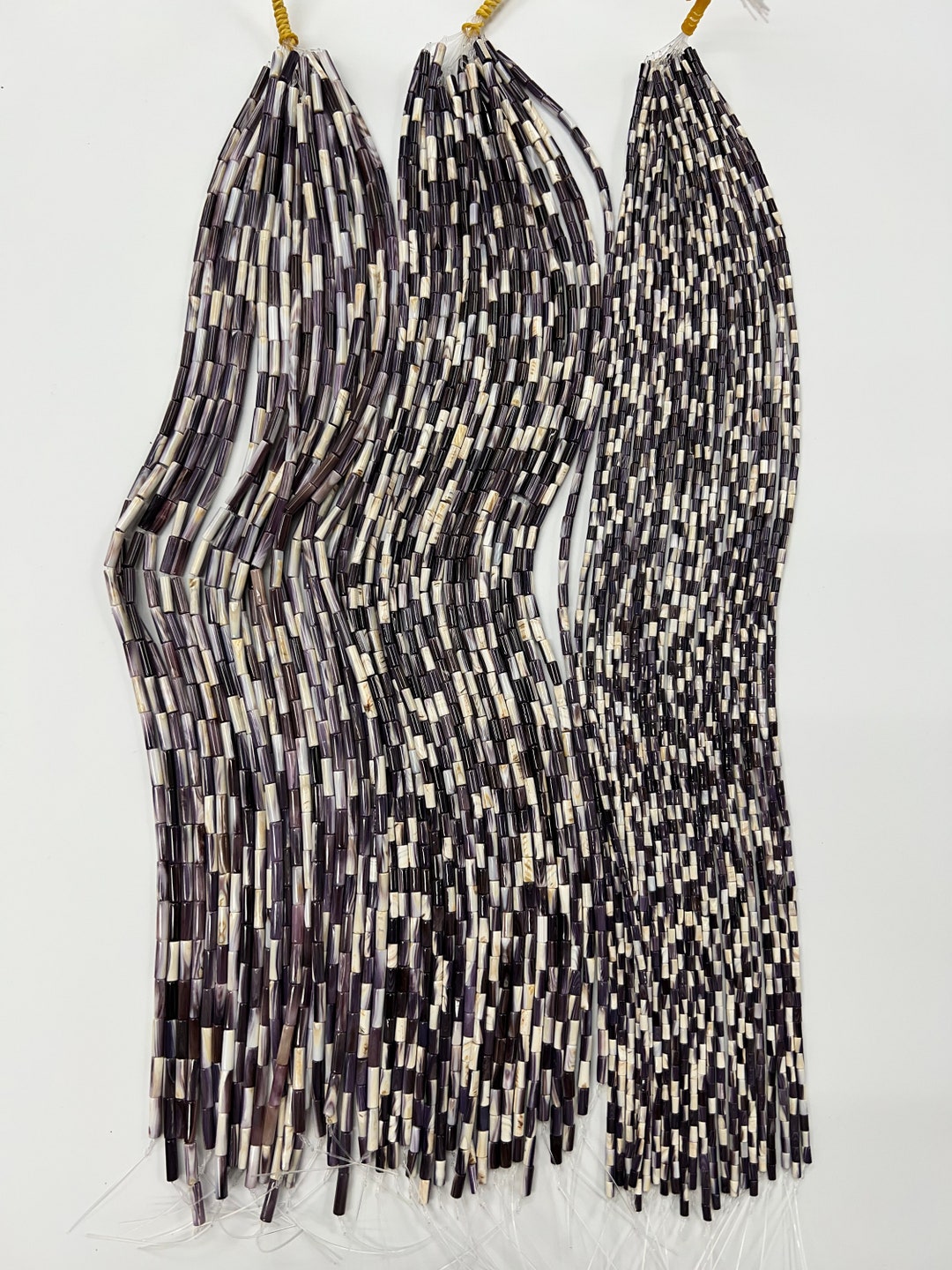 Wampum Shell Tube Bead 16inch - Etsy