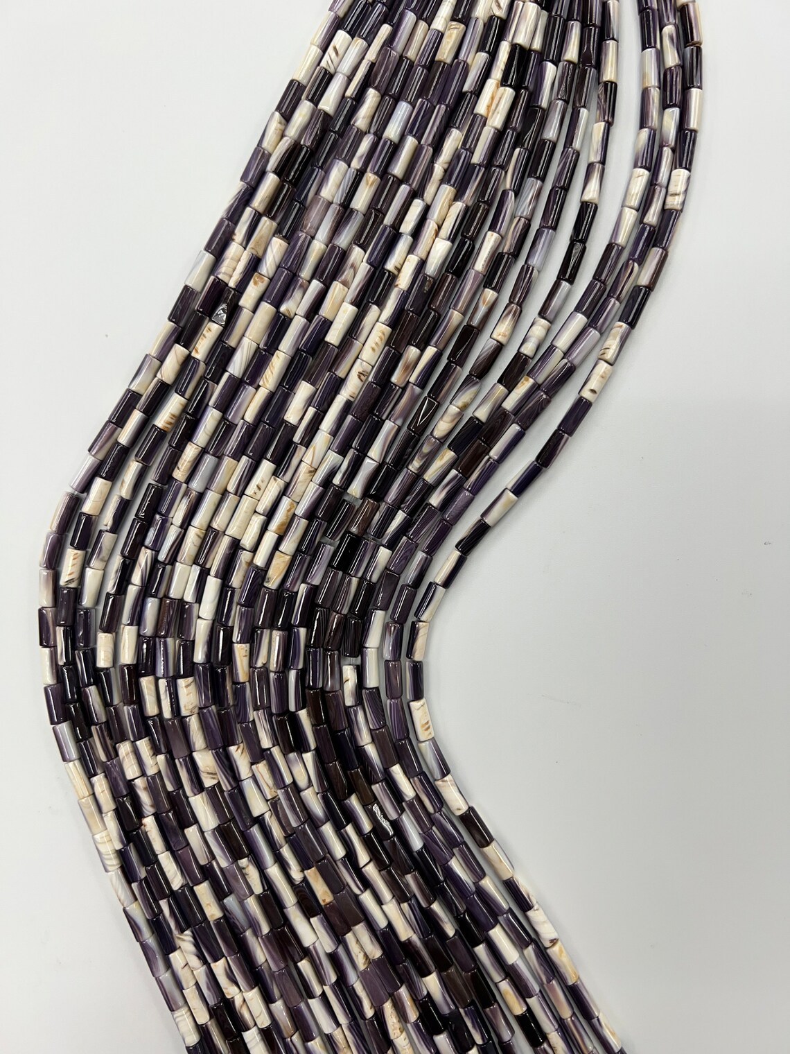 Wampum Shell Tube Bead 16inch - Etsy