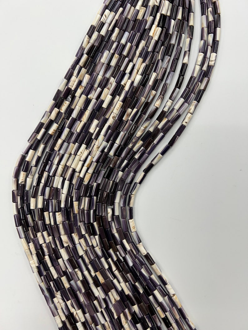 Wampum Shell Tube Bead 16inch - Etsy