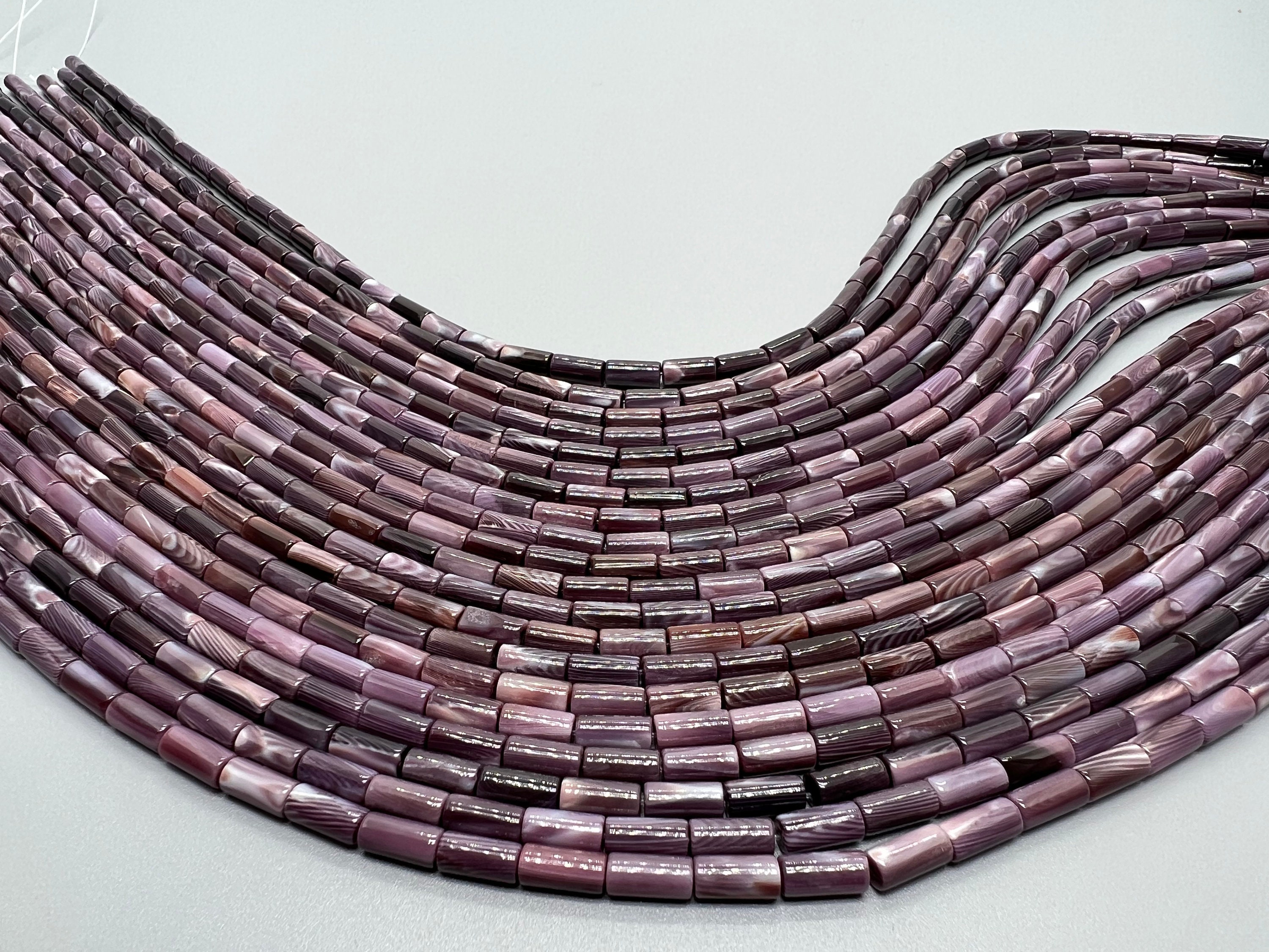 4x8mm/4x9mm Extremely High Quality Wampum Shell Tube Bead 16inch - Etsy