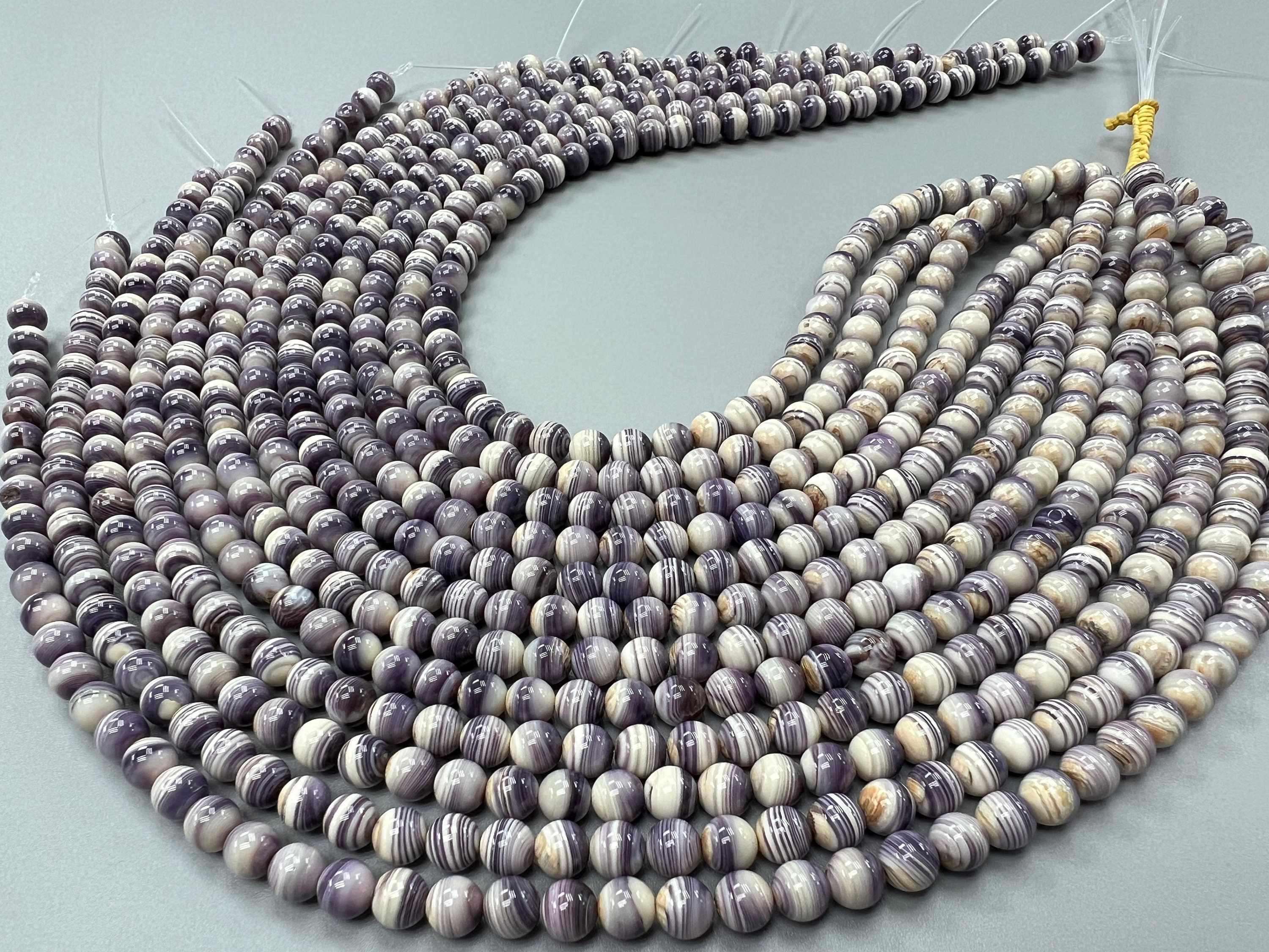 Wampum Shell Round Bead 7mm - Etsy