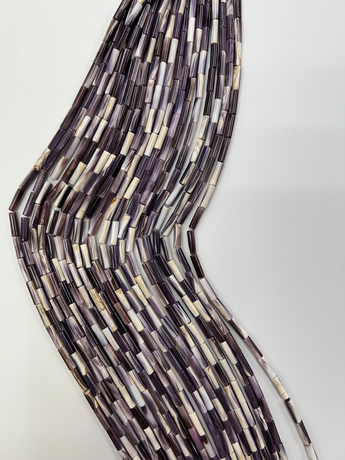 Wampum Shell Tube Bead 16inch - Etsy