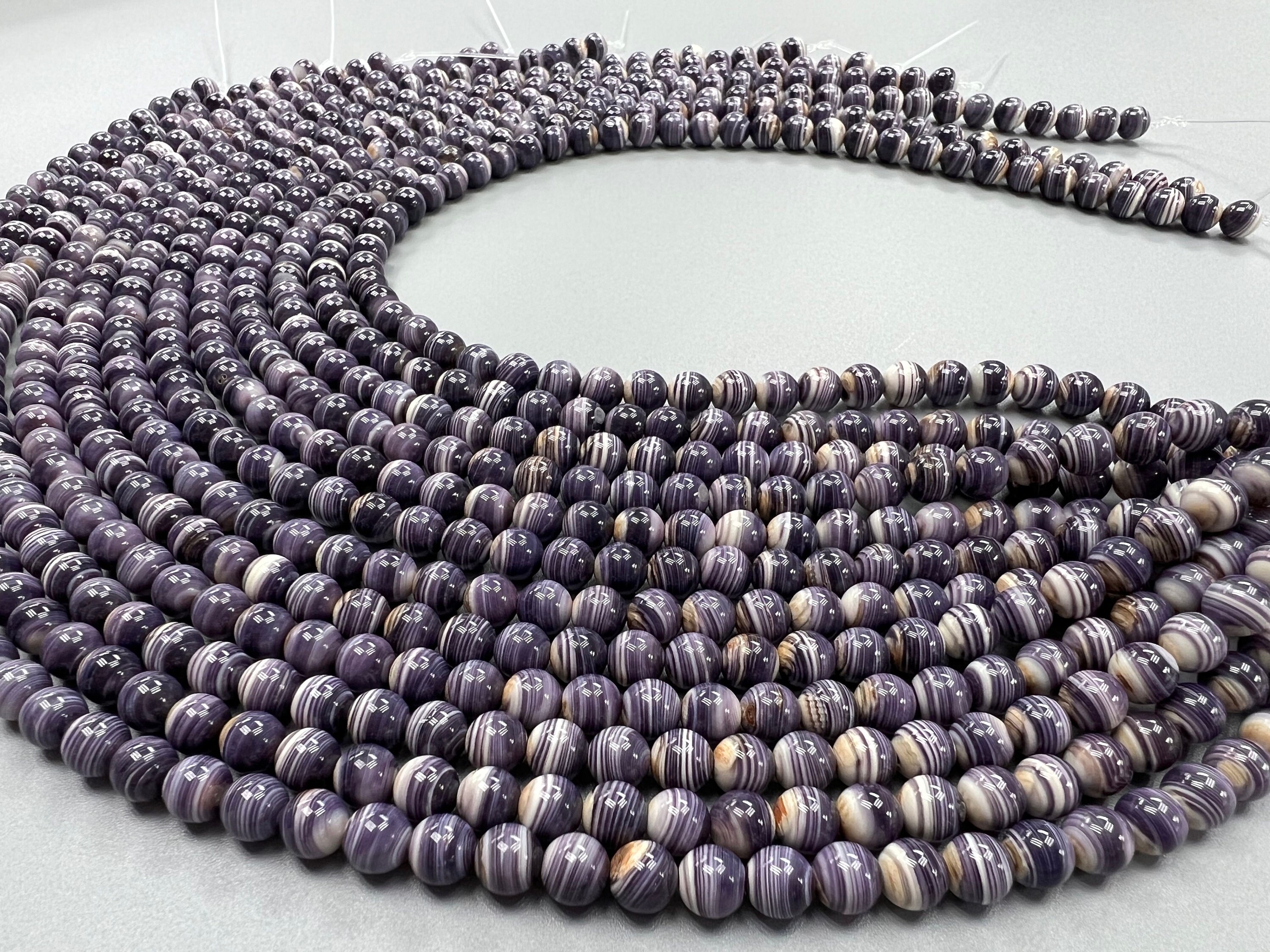 Wampum Shell Round Bead 7mm - Etsy