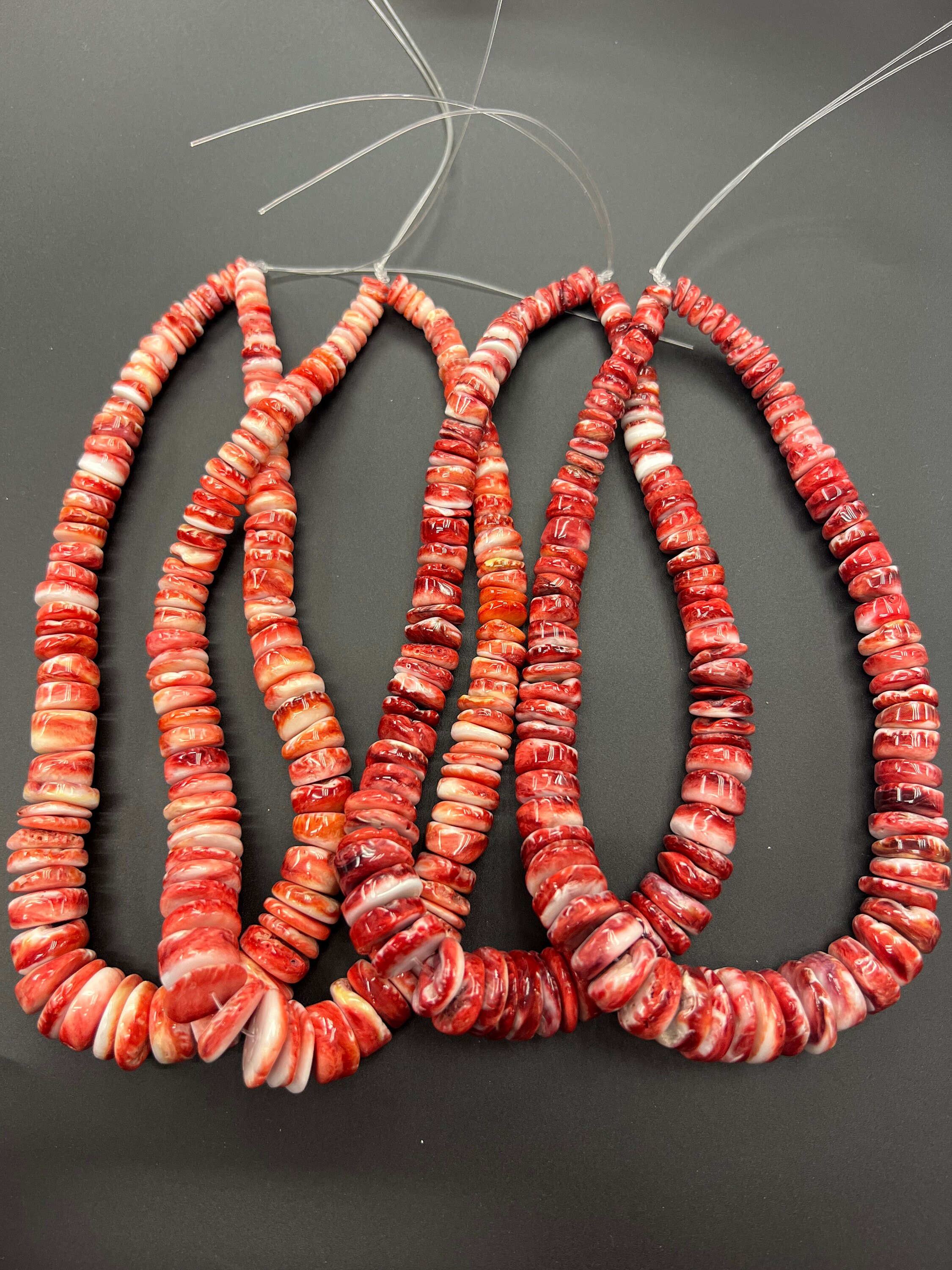 8x18mm Graduate Spiny Oyster Shell red/orange - Etsy