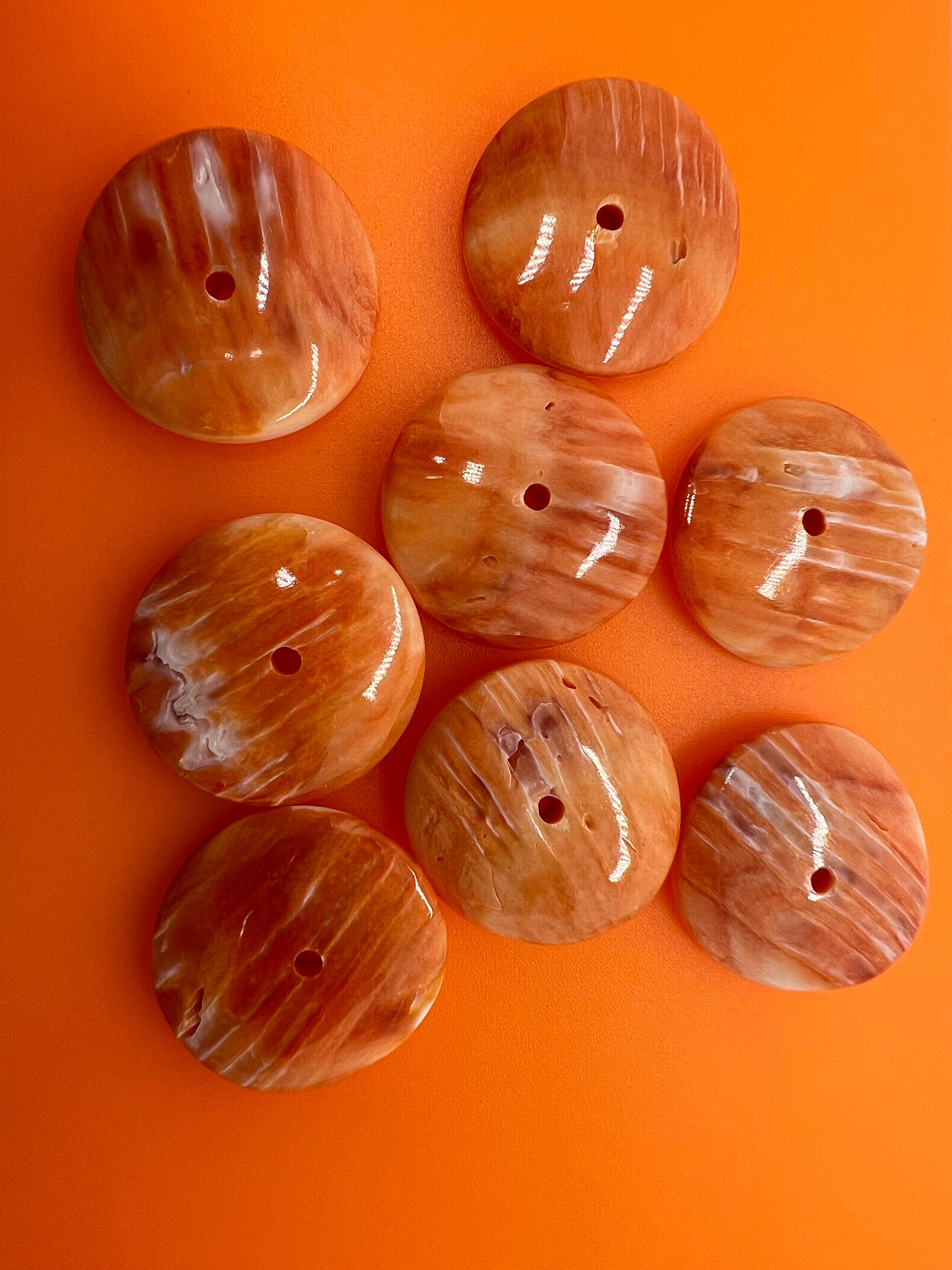 Spiny Oyster Shell 25mm Round Loose Pieces - Etsy