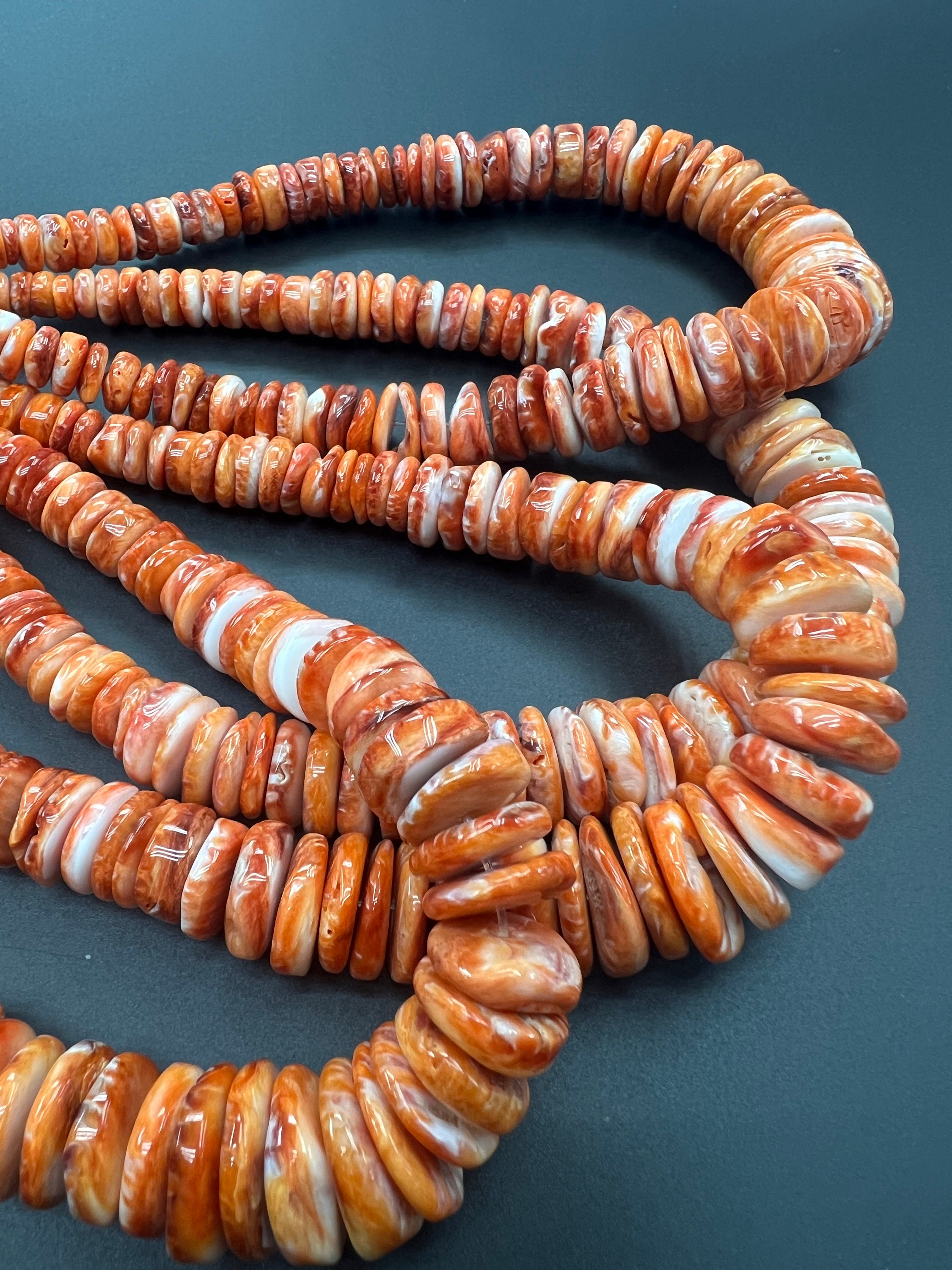 8x18mm Graduate Spiny Oyster Shell red/orange - Etsy